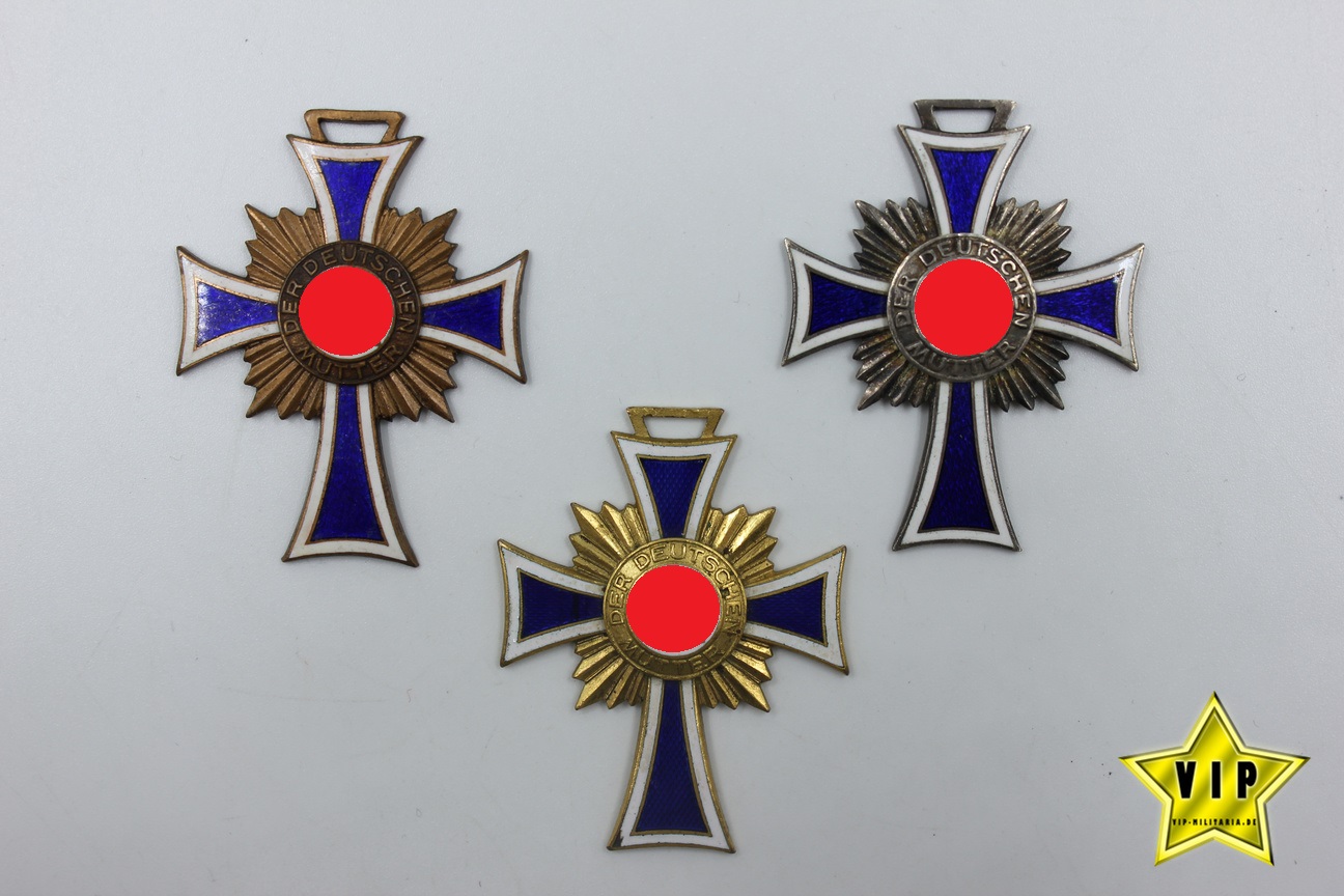 Mutterkreuz Gold + Silber + Bronze Set | cc-m-12070652393